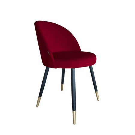 Red upholstered CENTAUR chair material MG-31 with golden leg Red ...