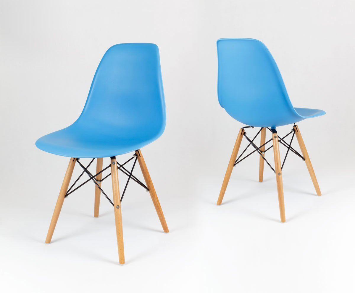 SK Design KR012 Ocean Blue Chair, Beech legs Niebieski | OFFER \ CHAIRS ...
