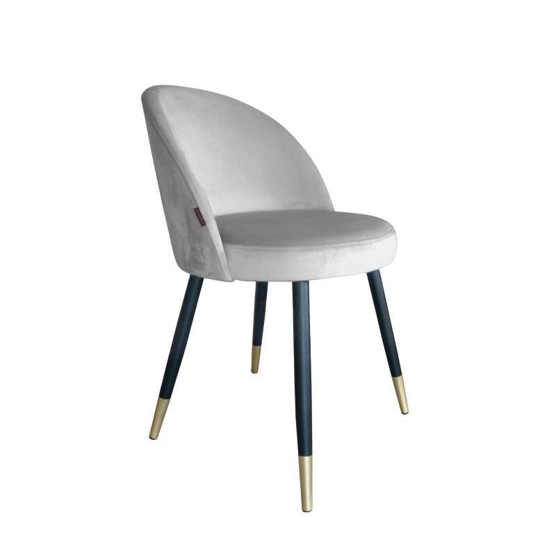 Light gray upholstered CENTAUR chair material MG-39 with golden leg ...
