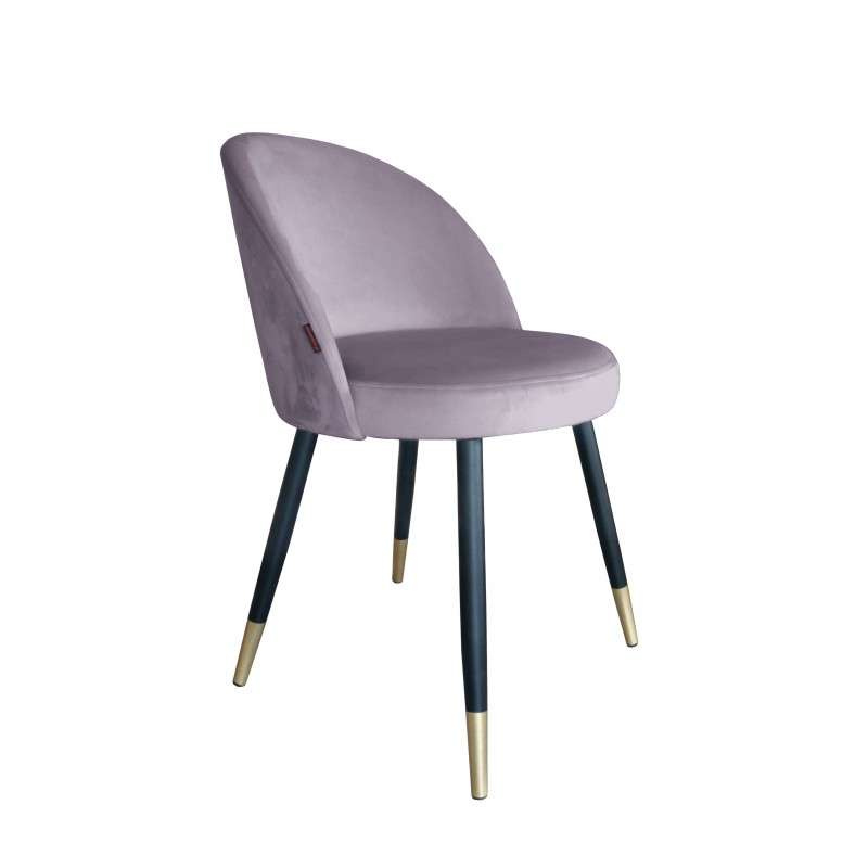 Pink upholstered CENTAUR chair material MG-55 with golden leg Różowy ...